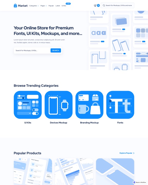 Website Builder Webflow Template Nicole Nelson FlowRadar