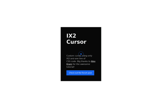 Custom Cursor Interaction Webflow Cloneable: Add custom cursor to ...