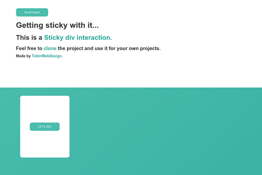 Sticky Div Interaction Webflow Cloneable: A sticky div interaction for ...