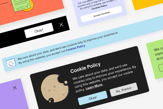 Cookie Consent Design Elements Webflow Cloneable | FlowRadar
