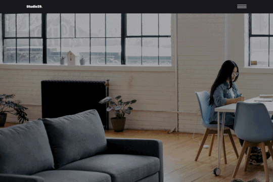 Slide in Animated Menu Webflow Cloneable