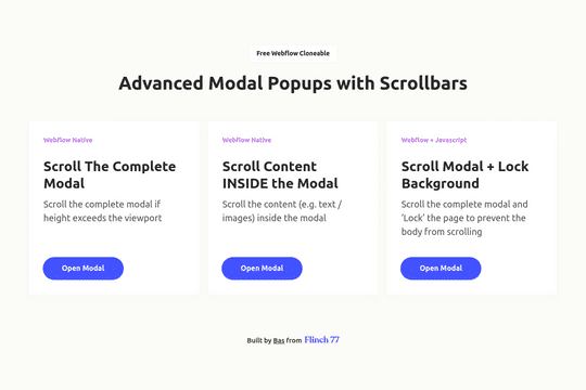 Top 134 Webflow Scroll Cloneables | FlowRadar