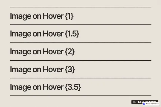 Image on Link Hover Webflow Cloneable