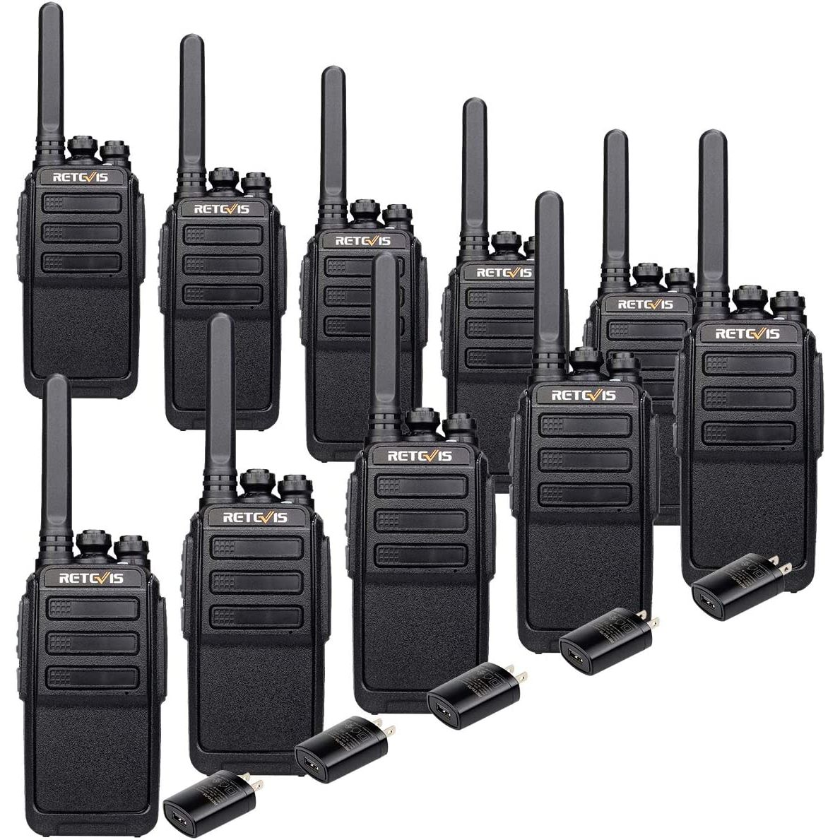 [Amazon] Prime: 10-Pack Retevis RT28 Rechargeable Walkie Talkies - $87. ...