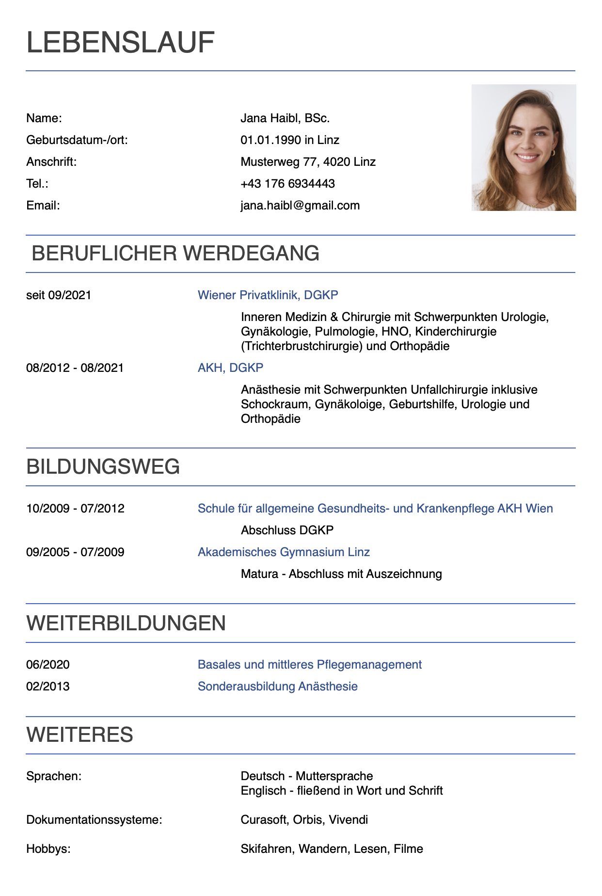 So schreibst du den perfekten Lebenslauf für Pflegefachkräfte