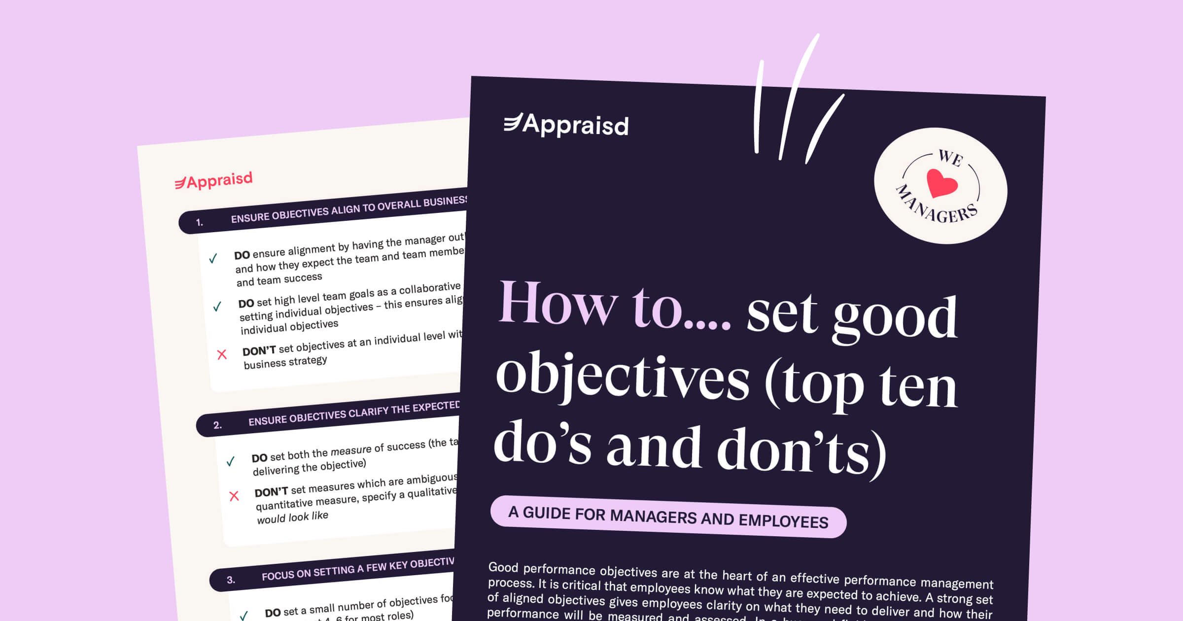 How to set good objectives: Do's and don'ts guide