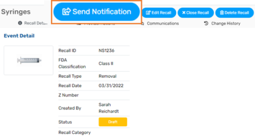 Basic Steps to Creating a Recall - for Suppliers