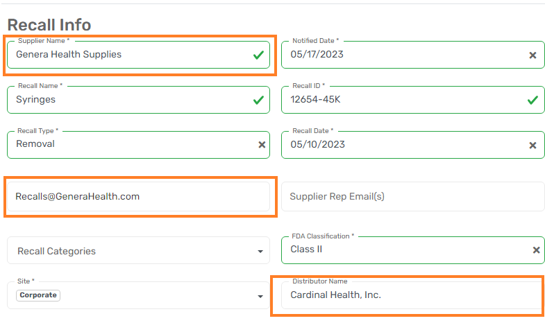 Managing Recall Notices for Distributed Products