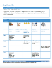 Communication Lesson Planning Tools | DTA Schools
