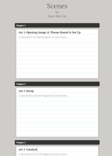 Plotting Your Novel Using Save The Cat!