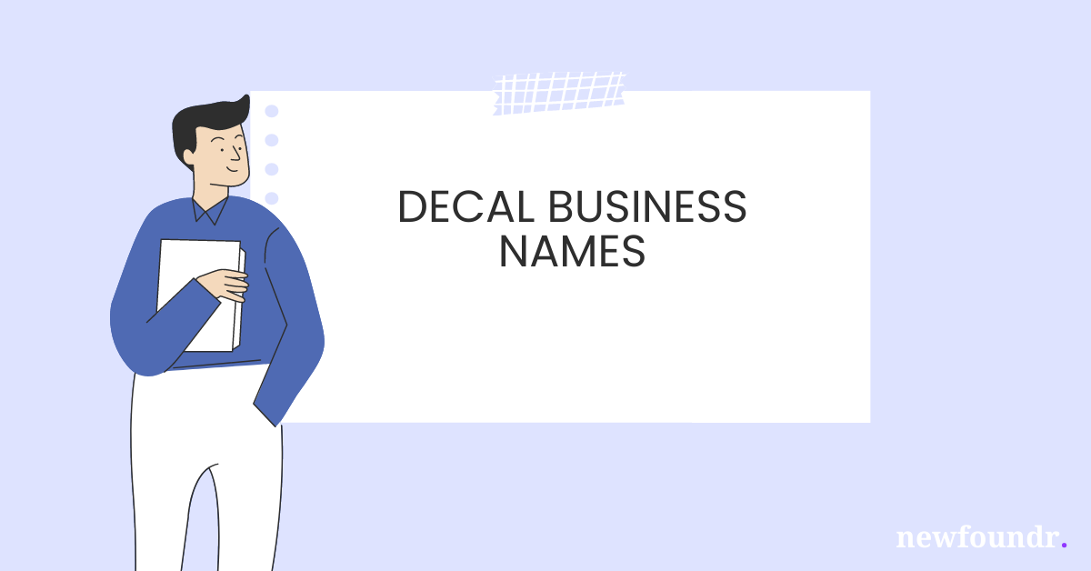 75+ Unique, Creative & Catchy Decal Business Names Business Names Ideas