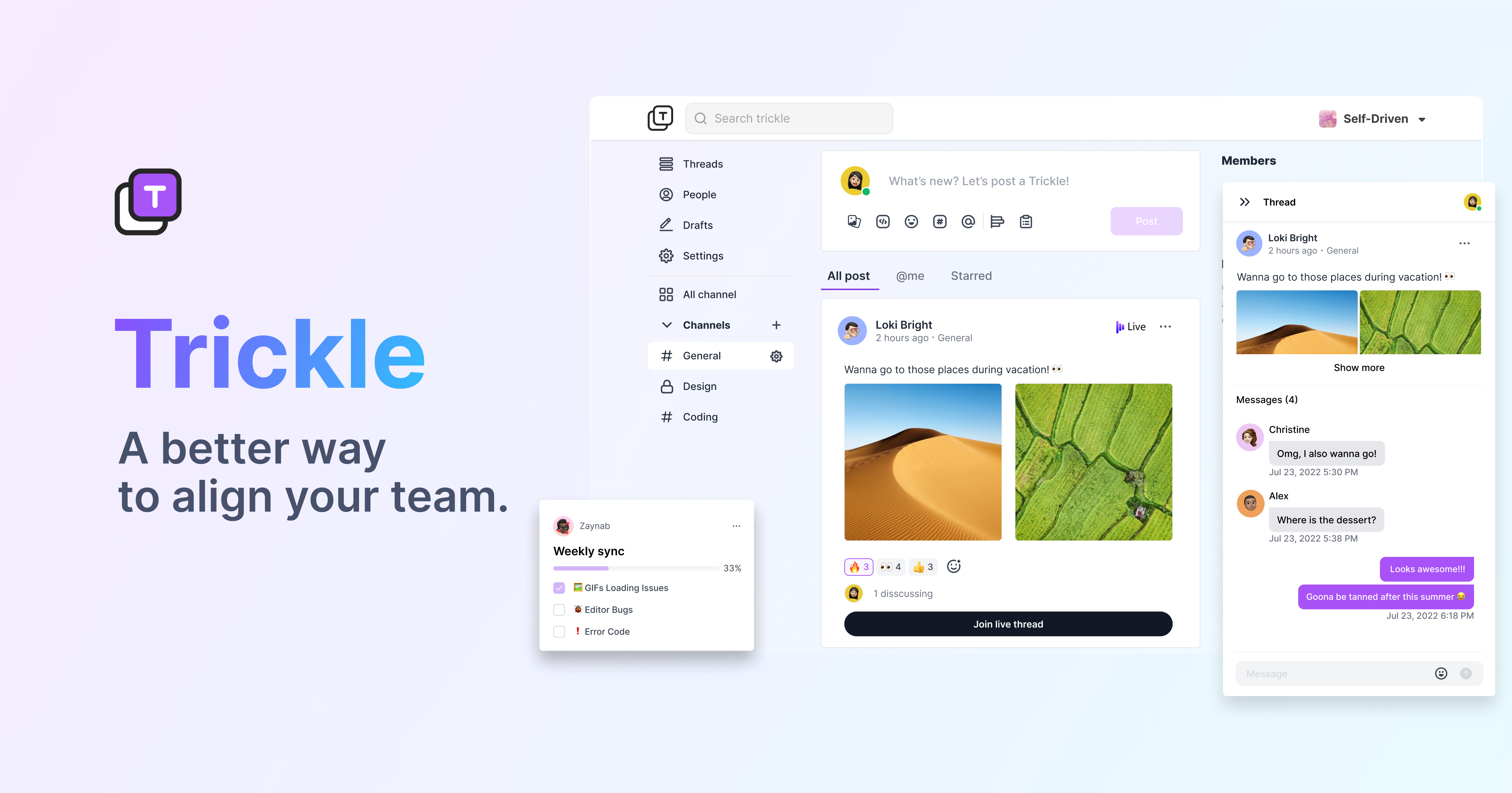 Trickle - A better way to align your team