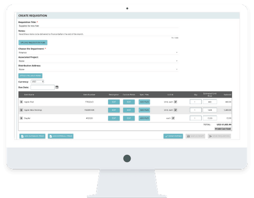 Purchase Requisition System Software | Tradogram