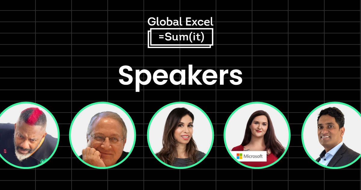 30+ Speakers | Global Excel Summit | Microsoft Excel Event