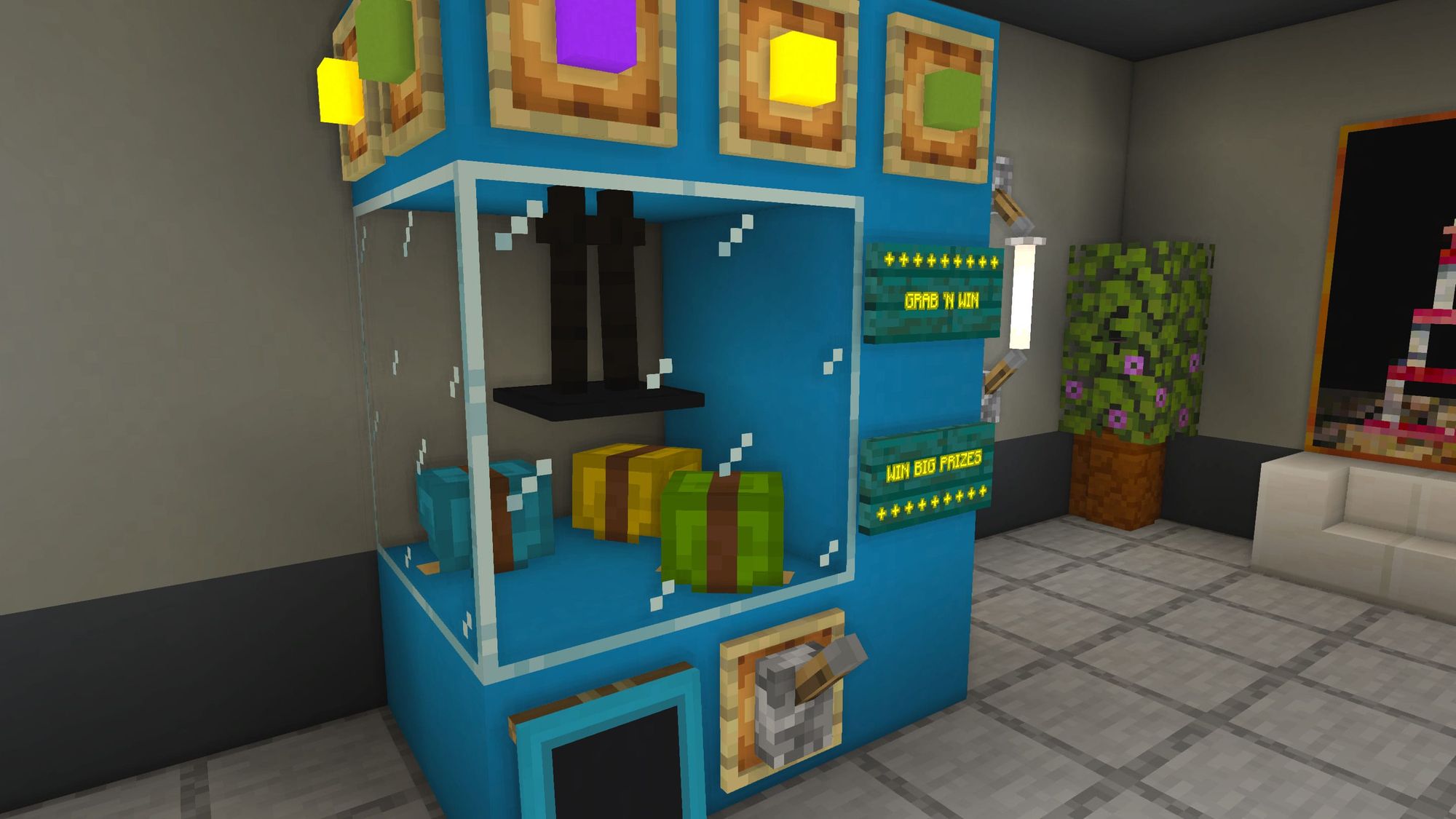 Claw machine by JotBot | Minecraft Build Tutorial