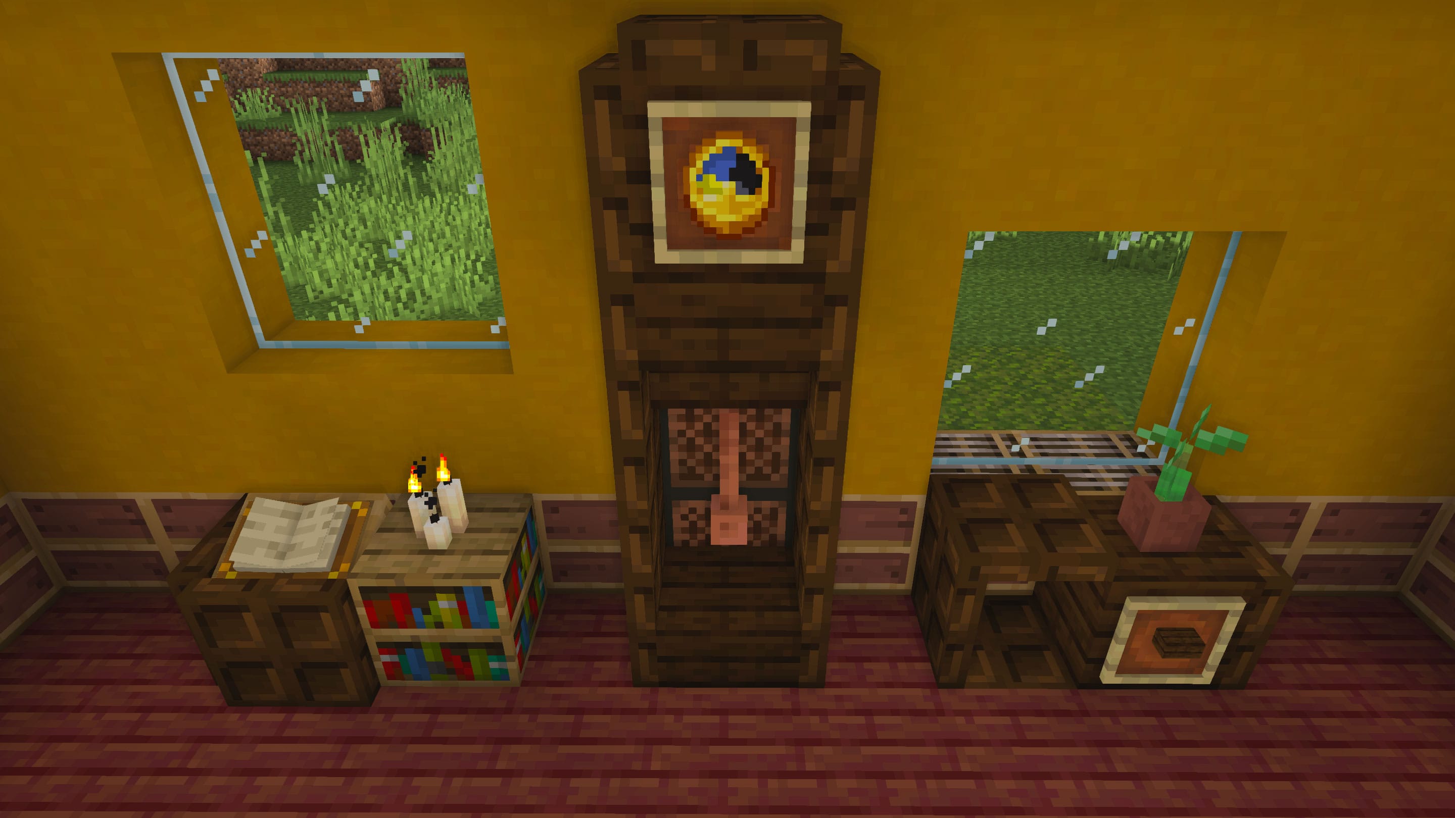 Grandfather Clock By JotBot Minecraft Build Tutorial