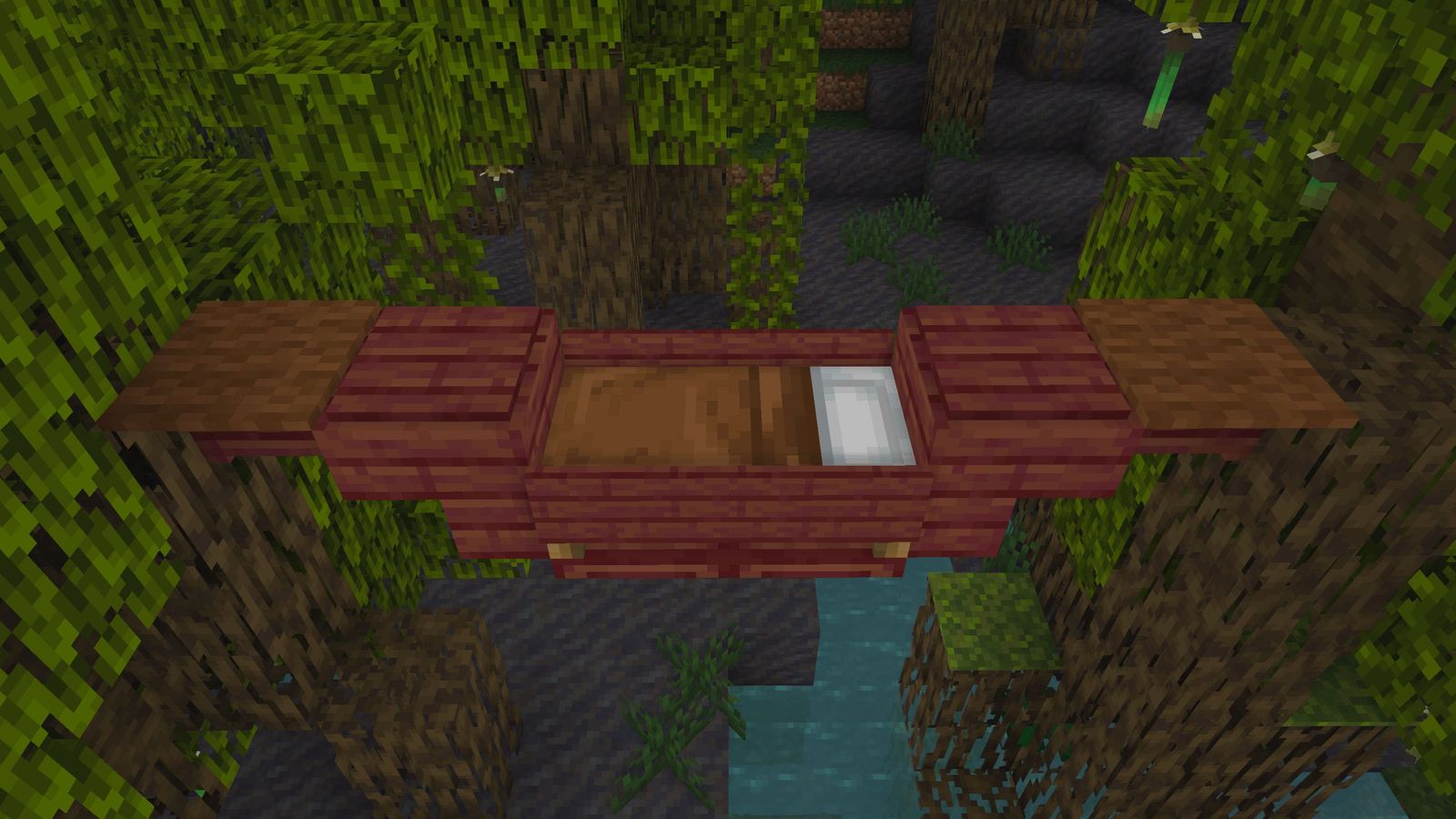 Mangrove hammock by IamPixel | Minecraft Build Tutorial