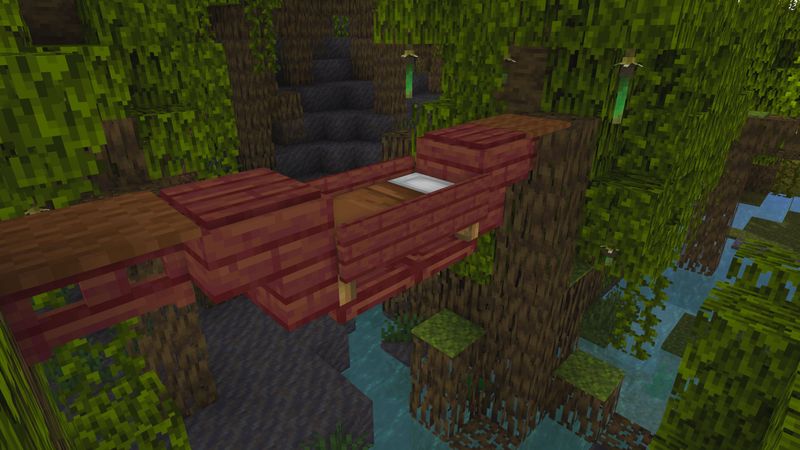 Mangrove hammock by IamPixel | Minecraft Build Tutorial