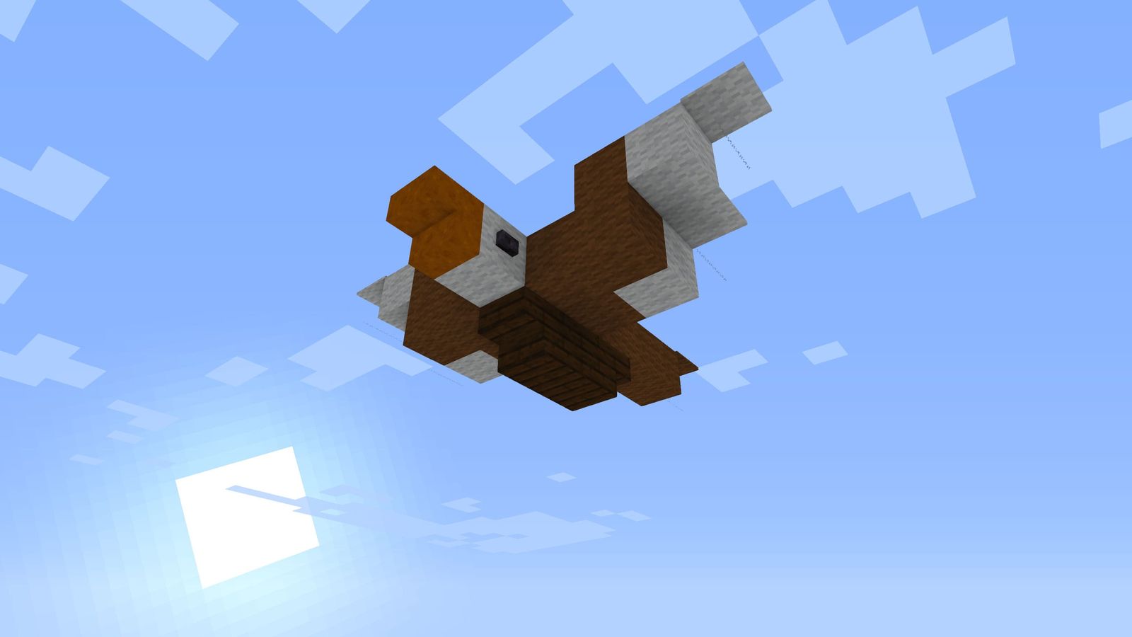 Flying bald eagle by IamPixel | Minecraft Build Tutorial