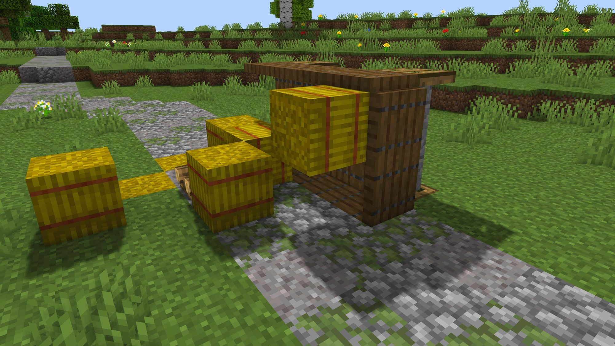Fallen wagon by IamPixel | Minecraft Build Tutorial