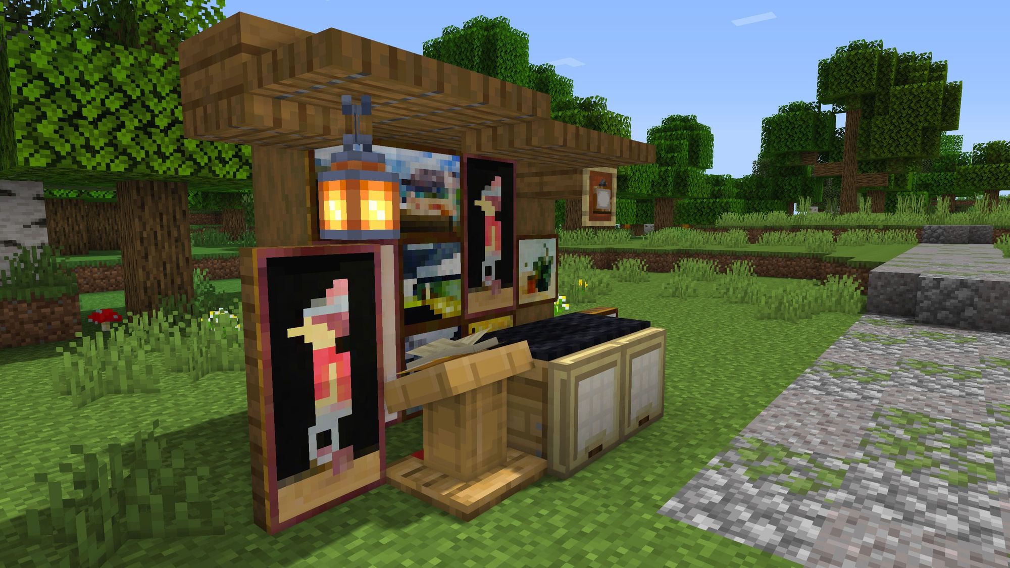 Artist booth by IamPixel | Minecraft Build Tutorial