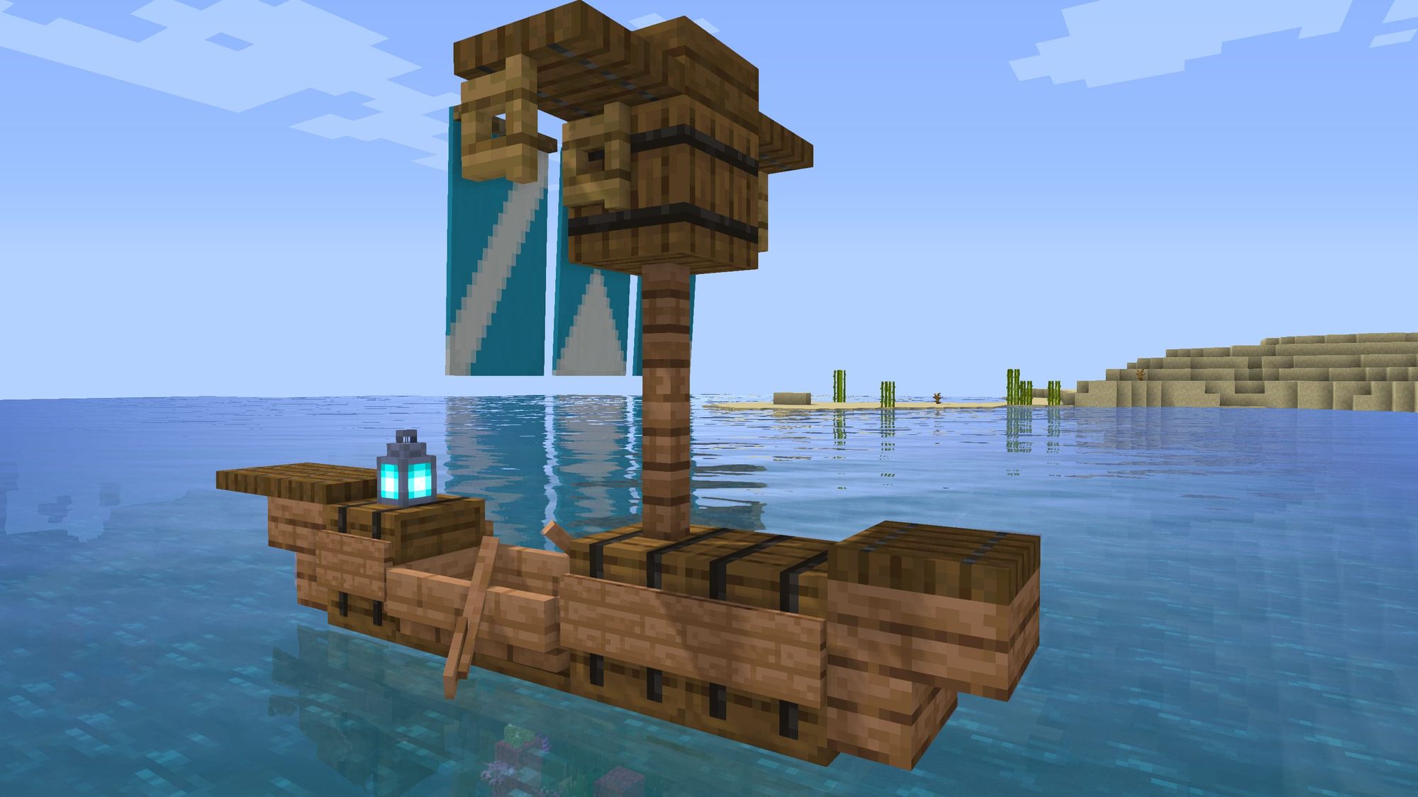 3-masted Sailboat by JotBot | Minecraft Build Tutorial