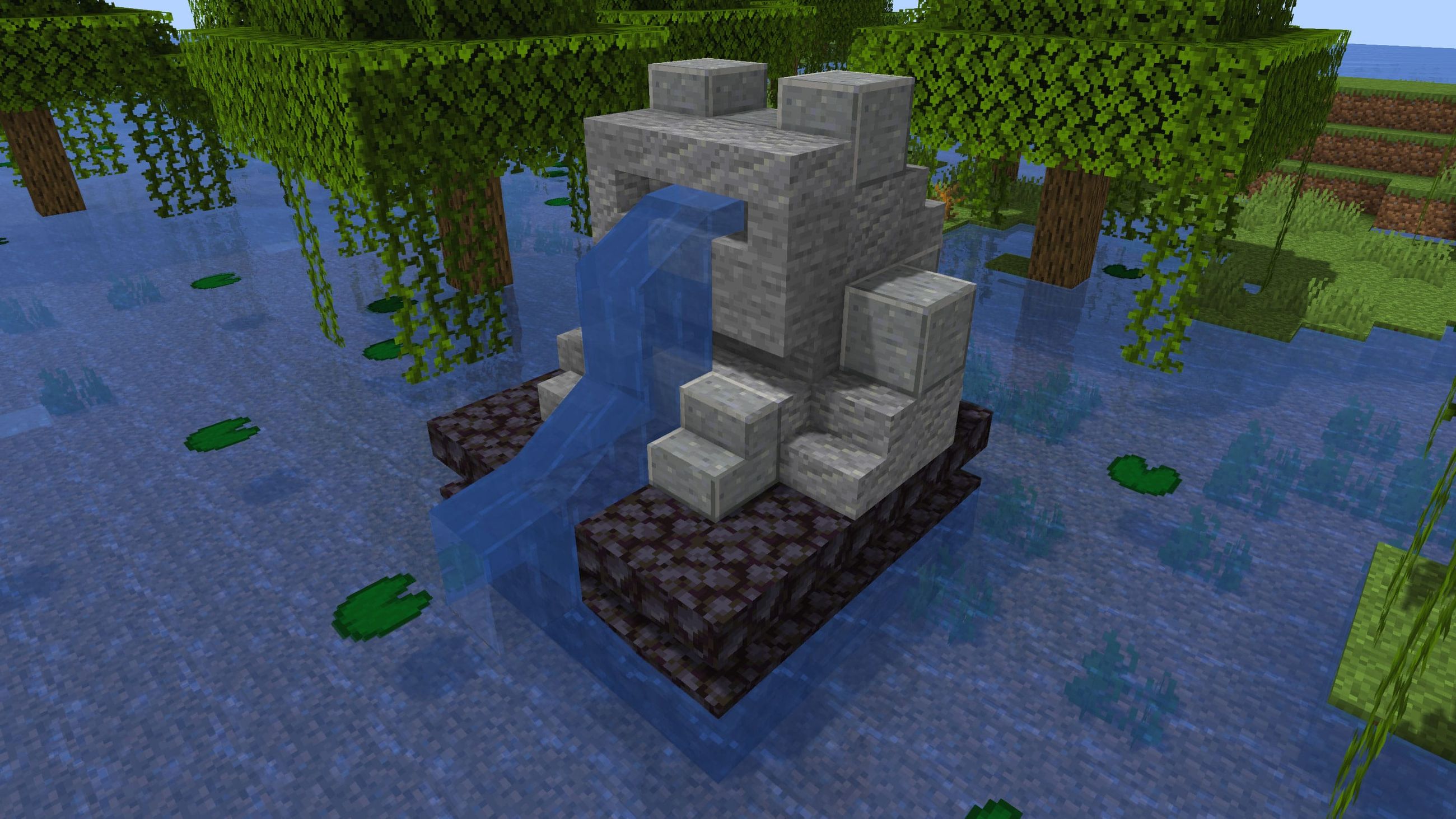 Frog fountain by JotBot | Minecraft Build Tutorial