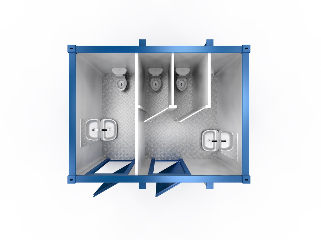Portable Toilet Blocks Hire - Shipping Container Toilets | Willbox