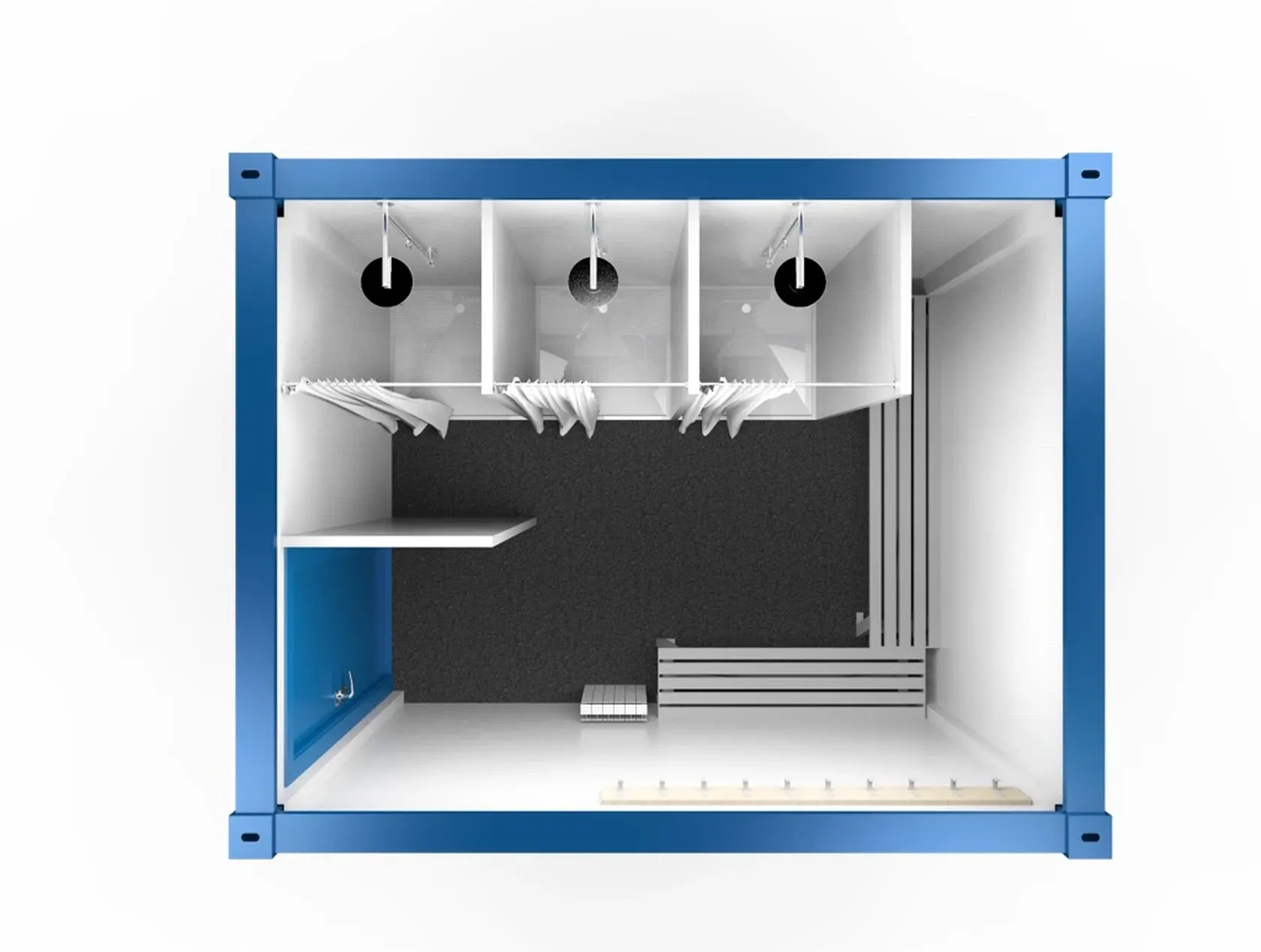 Shipping Container Shower Blocks Hire | Portable Shower