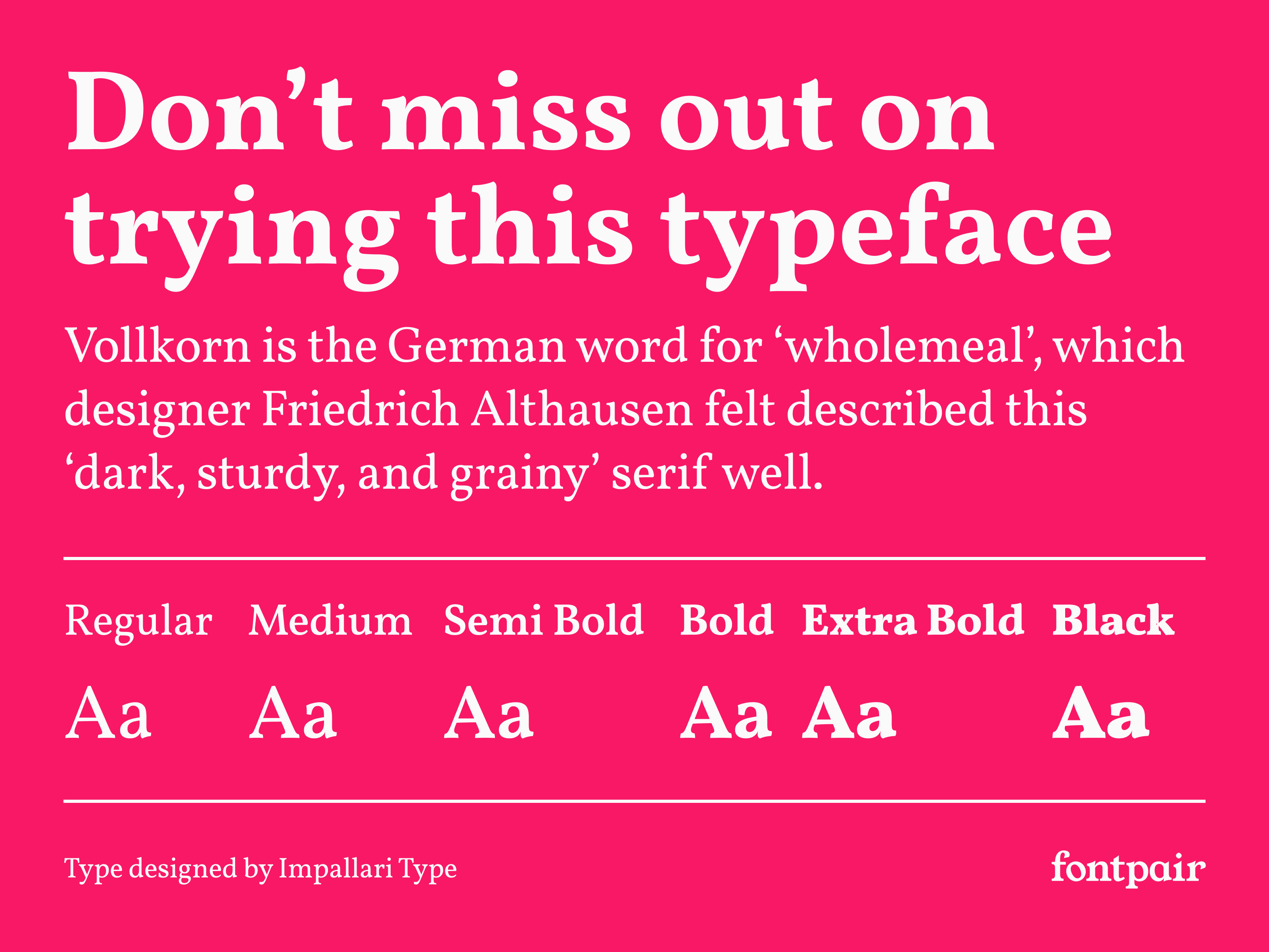 Vollkorn Free Serif Font Fontpair Vollkorn Free Serif Font Fontpair