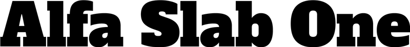 Alfa Slab One - Free Slab Font - Fontpair