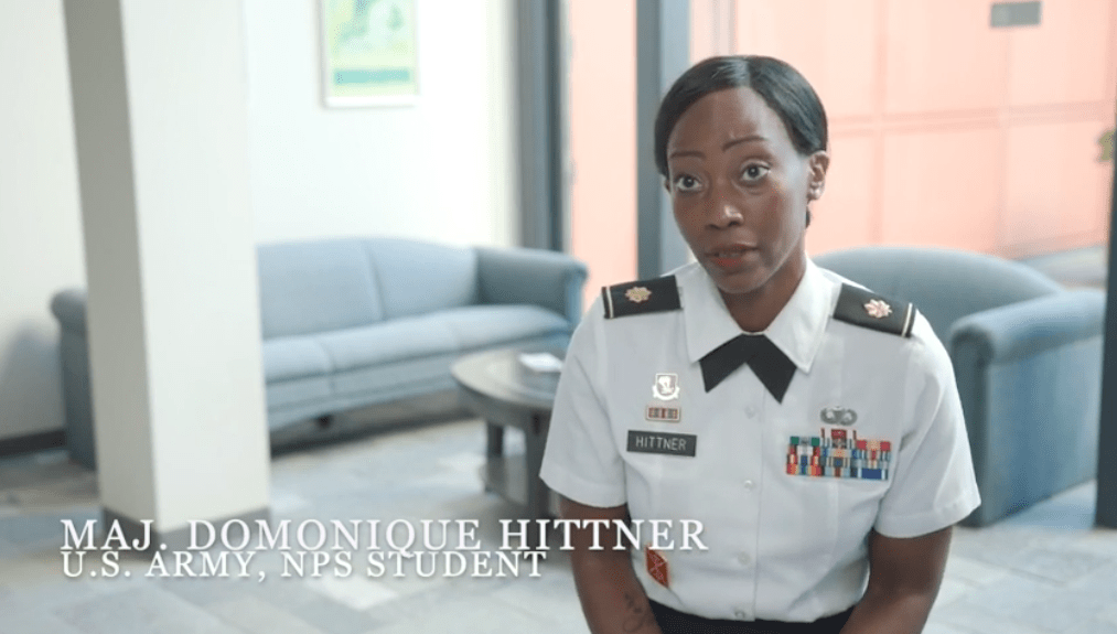 Maj. Domonique Hittner, U.S. Army, Student at Naval Postgraduate School