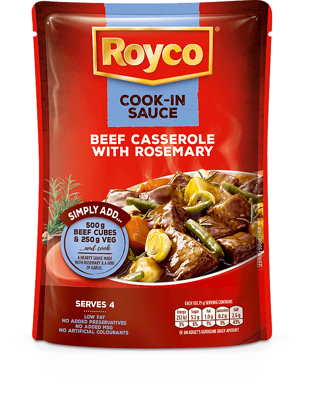 Beef Casserole with Rosemary - Royco®