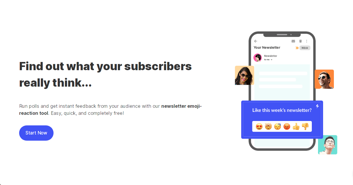 Free Newsletter Poll Widget