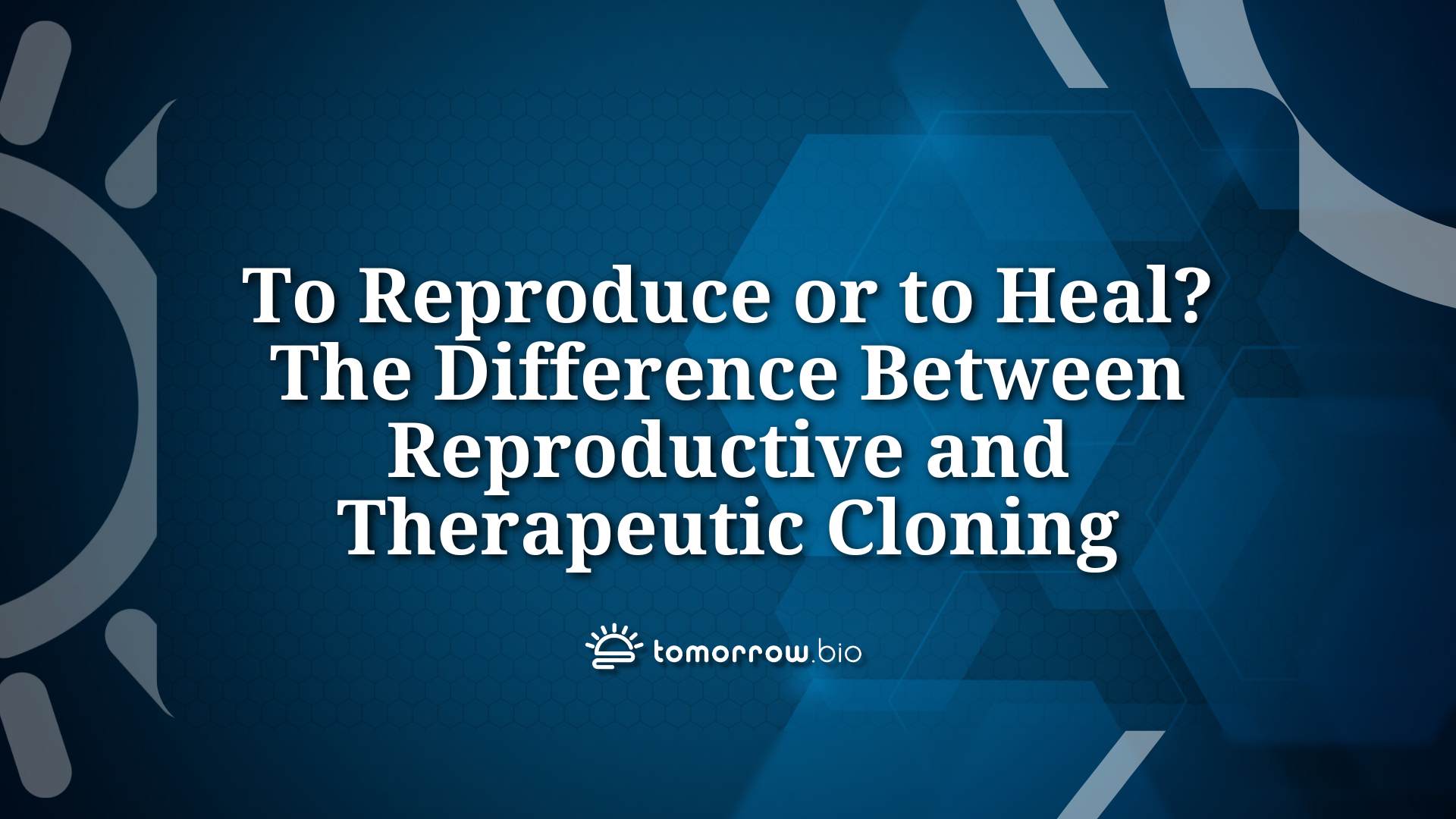 Therapeutic Cloning Benefits