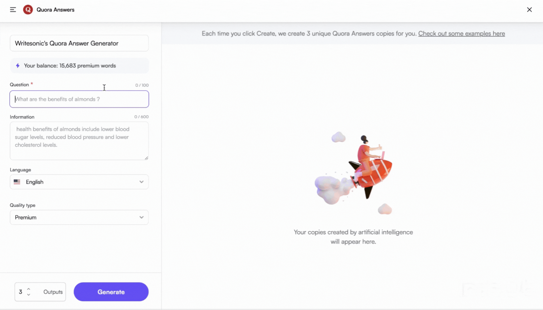 Quora Answer Generator Write Quora Answers Free With AI