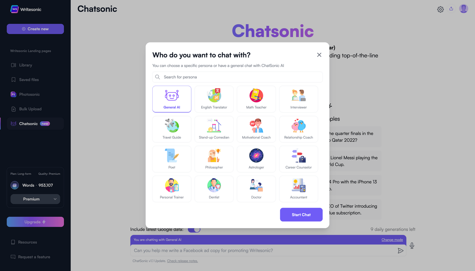Chatsonic - Like ChatGPT but with superpowers