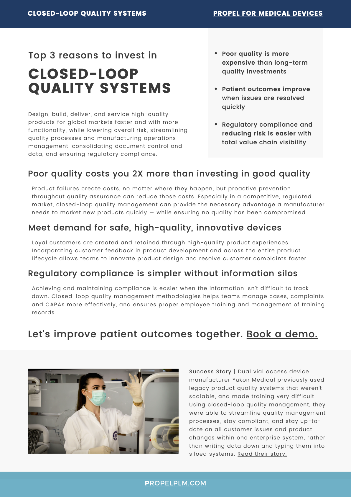 Top 3 Reasons to Invest in Closed-Loop Quality Systems | Datasheet