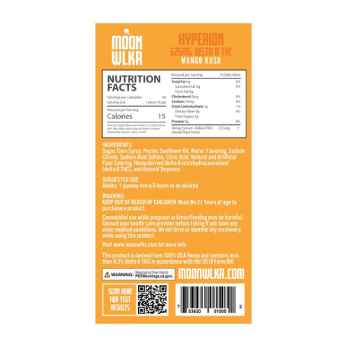 MoonWlkr - Delta 8 Gummies - 625mg - The Green Dragon CBD