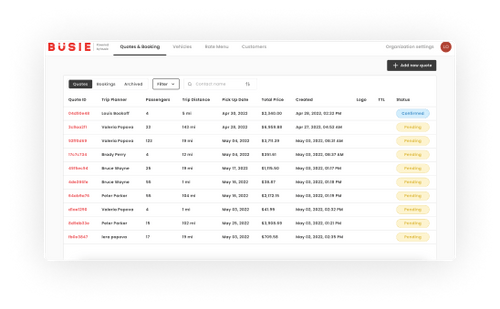 Charter Bus and Motorcoach Software