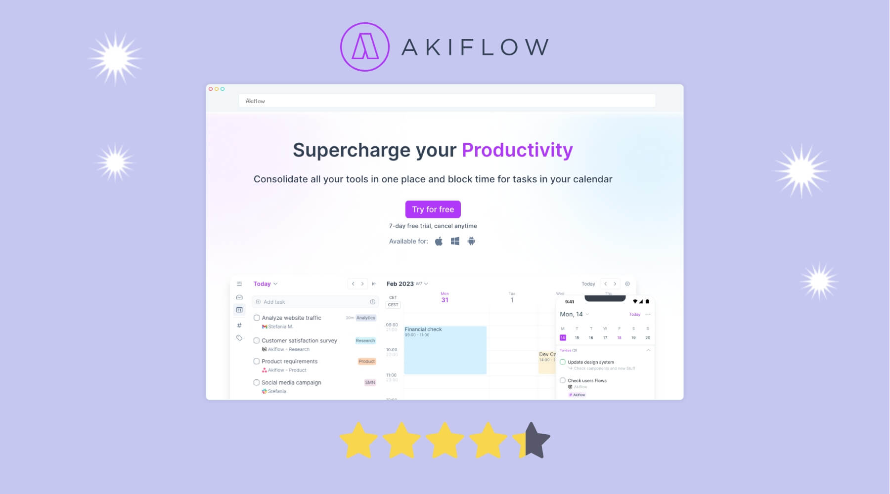 Akiflow - Avis & Fonctionnalités | Trouve Ton SAAS