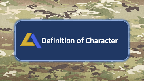 Character (NCOER/OER)