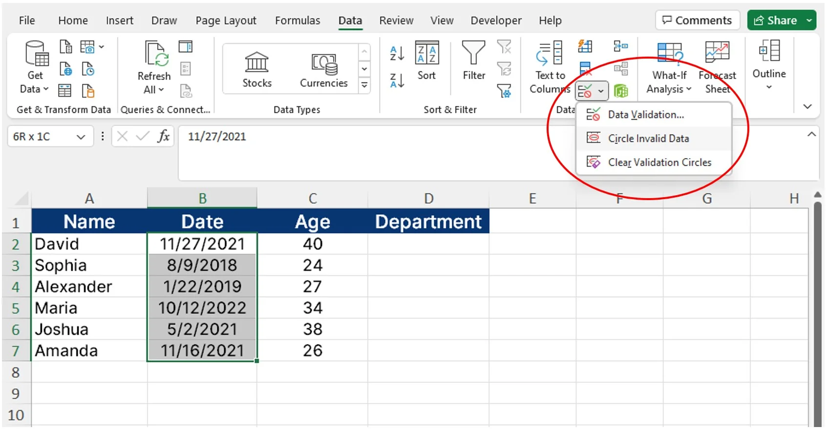 Excel Data Validation With Examples Career Principles
