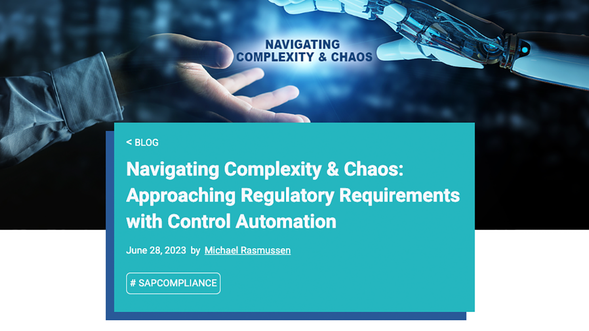 Approaching Regulatory Requirements with Control Automation
