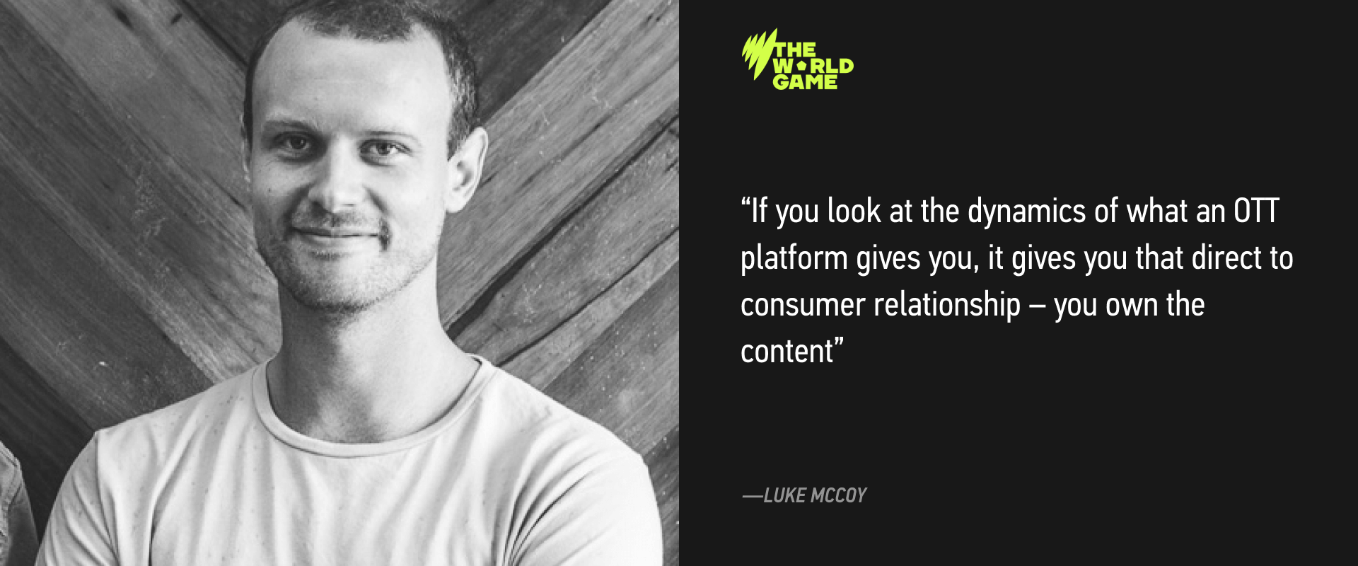 CEO, Co-Founder - Luke McCoy talks the future of FFA streaming with SBS ...