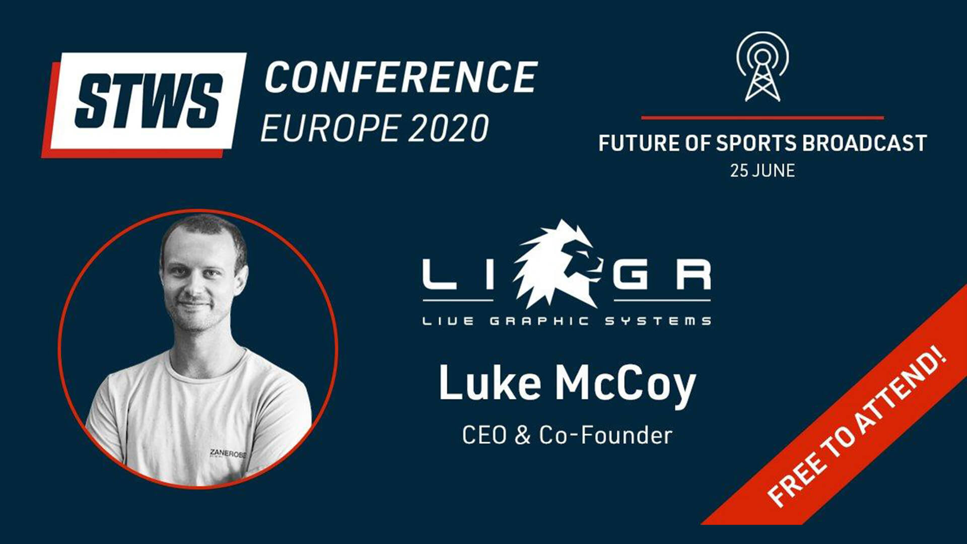 LIGR CEO, Co-Founder, Luke McCoy speaks at the Future of Sports ...