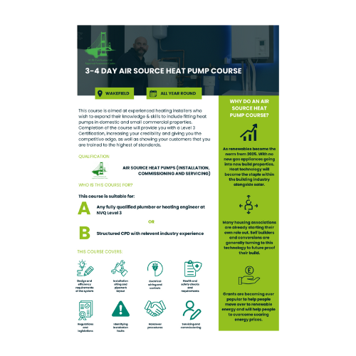 Air Source Heat Pump Courses (£500 Grant) | Universal Skills ...