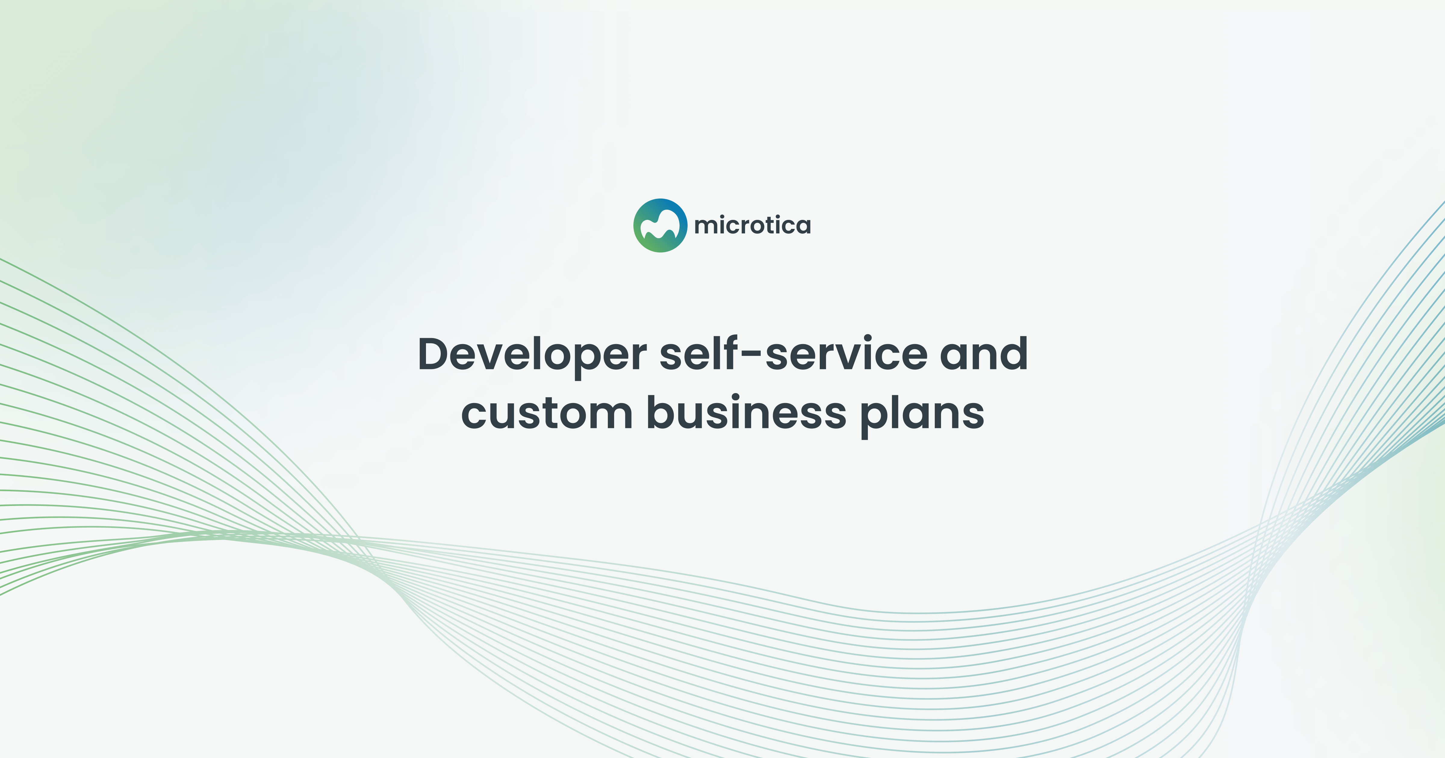 Developer self-service plans - Microtica