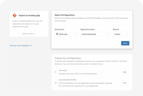 Your apps. Deployed on AWS. In minutes. With Microtica.