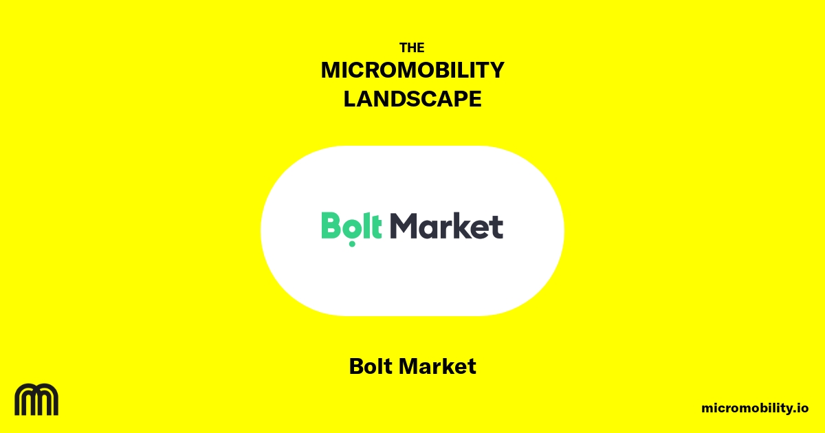 Bolt Market | Micromobility Landscape